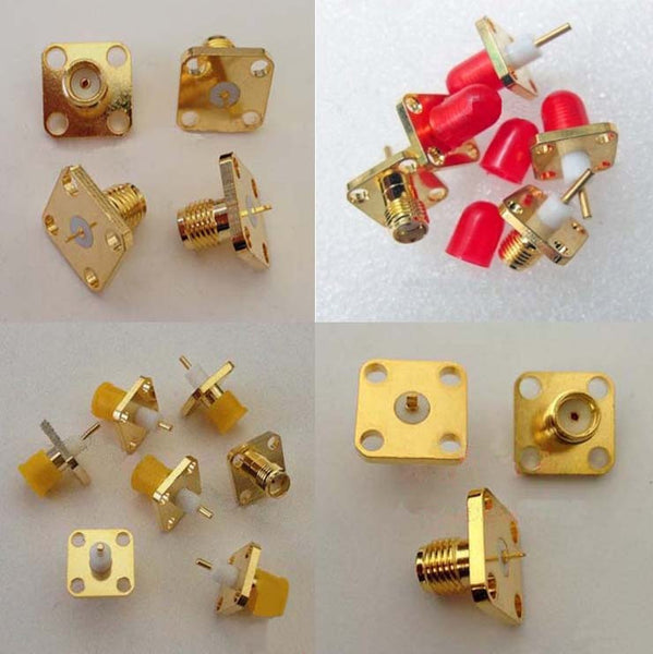 SMA Panel Mount Plug with Solder Post Terminal-Vertical – Firgelli Robots